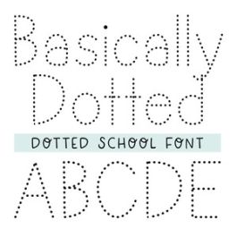 BFC Basically Dotted School Font