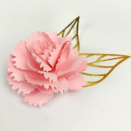 Practical flower 139 Carnation with leaf|412780