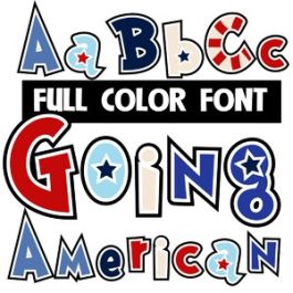 Going American Color Font