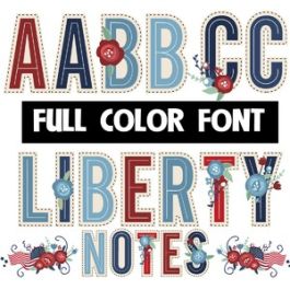 Liberty Notes Color Font