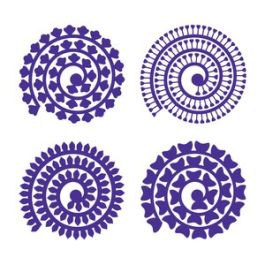 Rolled Flower, 3D Paper Flower Template bundle