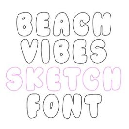 BFC Hello Darling Cursive Valentine's Sketch Font