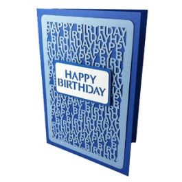 Happy Birthday Stencil Card