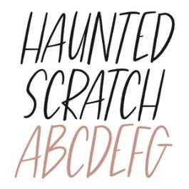 BFC Haunted Scratch Distressed Halloween Font