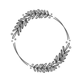 Rose Circle Name Frame