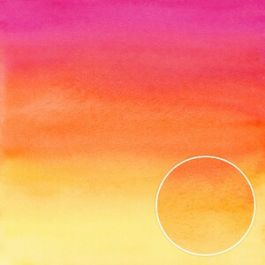 Pink Orange Yellow Ombre Watercolor Gradient Background