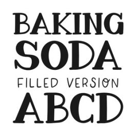 BFC Baking Soda Rustic Filled Font