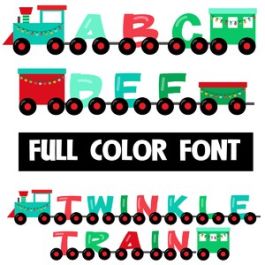 Twinkle Train Color Font