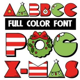 Pog X-mas Color Font