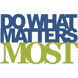 do what matters most - layered phrase