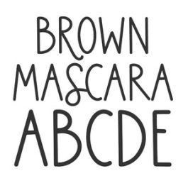 BFC Brown Mascara Simple Handwriting Font