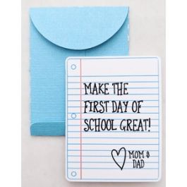 first day of school note and envelope