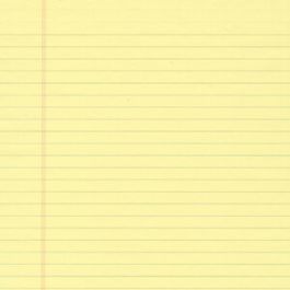 Yellow Lined Notebook Paper