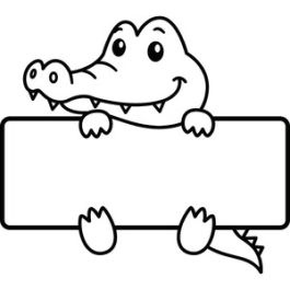 Crocodile Name Tag
