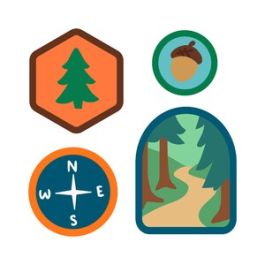 Trees and Compass Badges