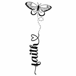 Faith Butterfly Word|417308