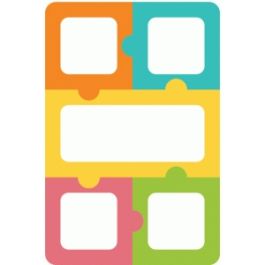 puzzle frames/labels