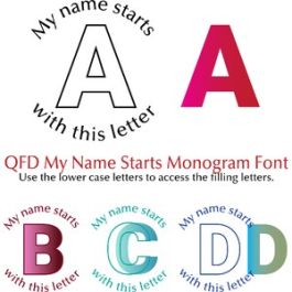 QFD My Name Starts With Monogram Font