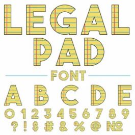 Legal Pad Font