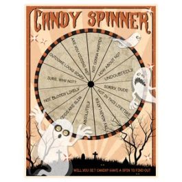 Halloween Candy Spinner Game - Print & Cut Ghost Game