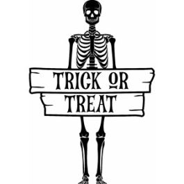 Trick or treat skeleton|420444