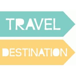 travel & destination word arrows