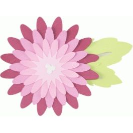 layered ombre flower