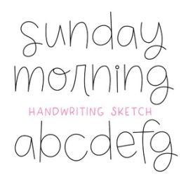 BFC Hello Darling Cursive Valentine's Sketch Font