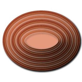 nested stitched fall ovals