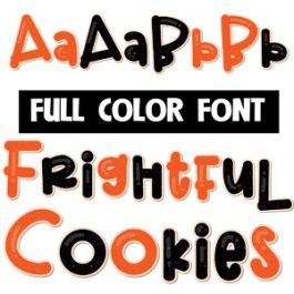 Frightful Cookie Color Font