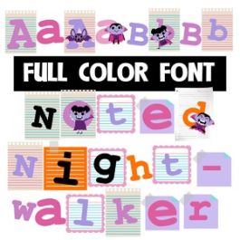 Noted Nightwalker Color Font