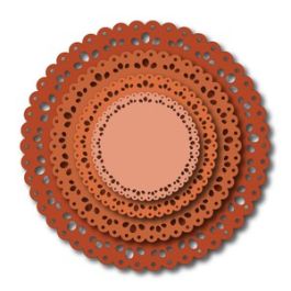 nested eyelet circles