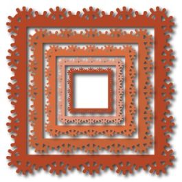 nested fall lace square frames