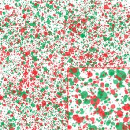 Christmas splatter pattern