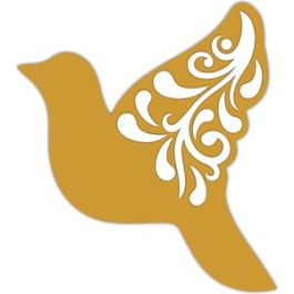 feather circle frame