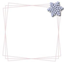 snowflake square wire frame 2|425994