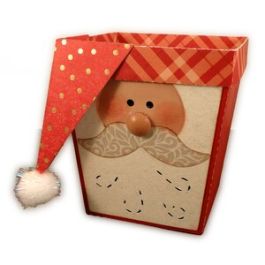 Treat Box 3D Santa Corner Wrap Hat