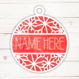 Rose Circle Name Frame