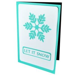 Let it Snow – Snowflake Stencil Card