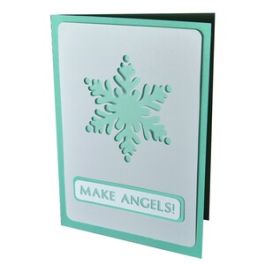 Make Angels – Snowflake Stencil Card