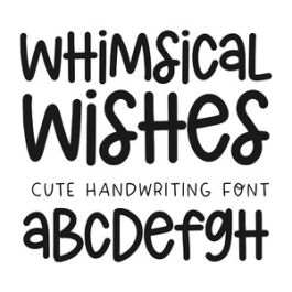 BFC Whimsical Wishes Cute Handwriting Font