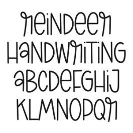 BFC Reindeer Handwriting Christmas Font