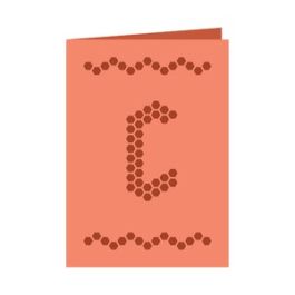 Letter C card|427010