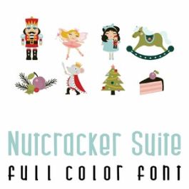 Nutcracker Suite Full Color Font