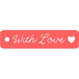 with love gift tag