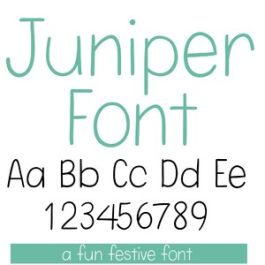 Juniper Font