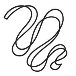 Confetti Streamer Outline