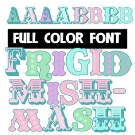 Frigid Mishmash Color Font