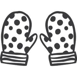 Polka Dot Mittens