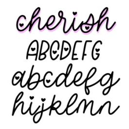 BFC Cherish Valentine's Day Script Handwriting Font
